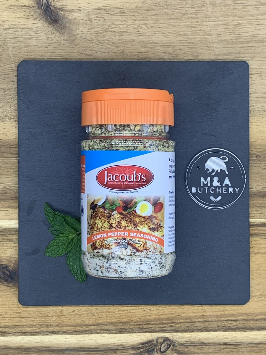 Jacoubs Lemon Pepper Seasoning 240g – M & A Butchery