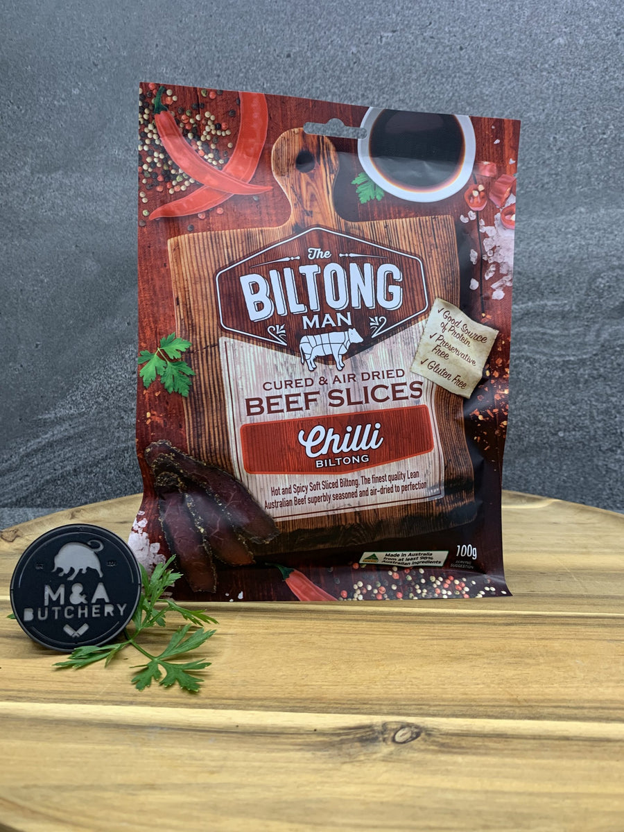 Biltong Man – Chilli Biltong 100g – M & A Butchery