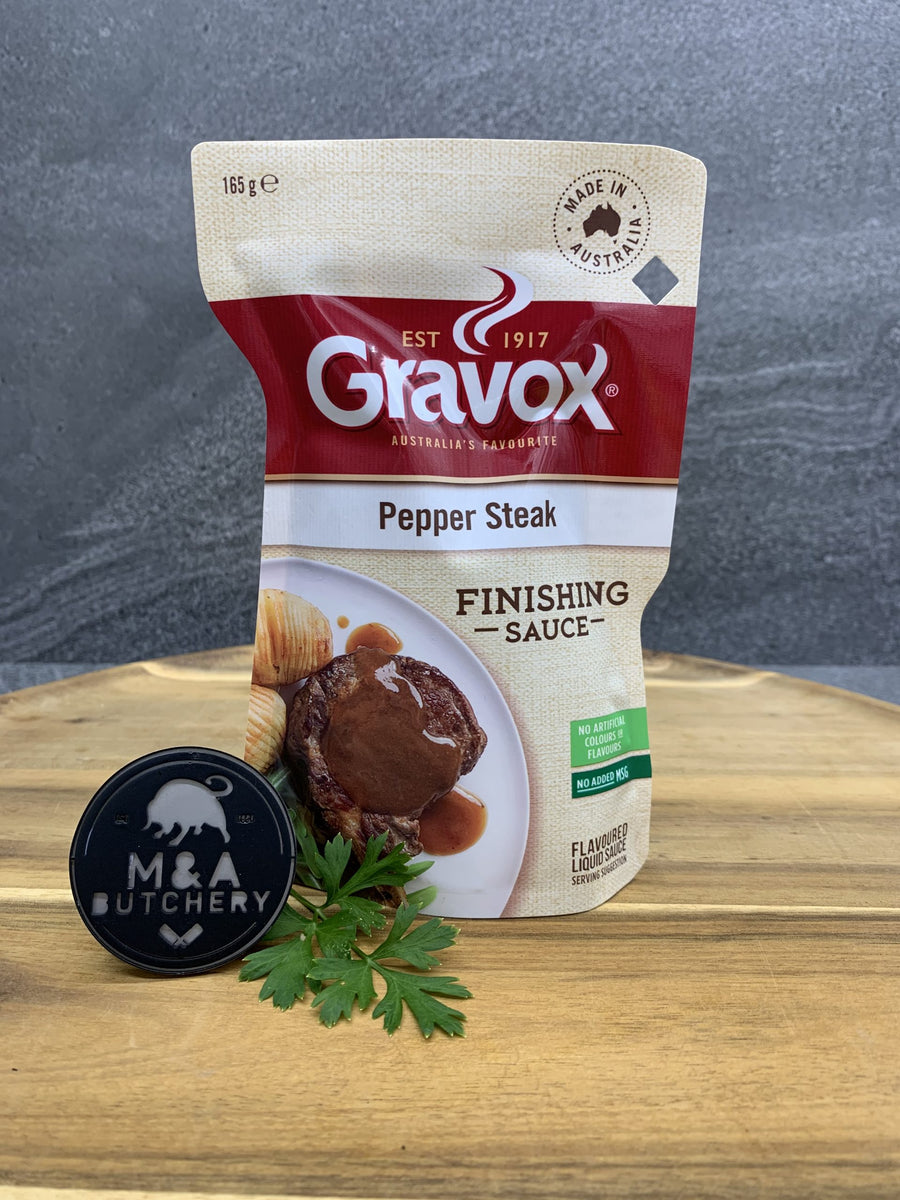 Gravox Pepper Steak Finishing Sauce 165g – M & A Butchery