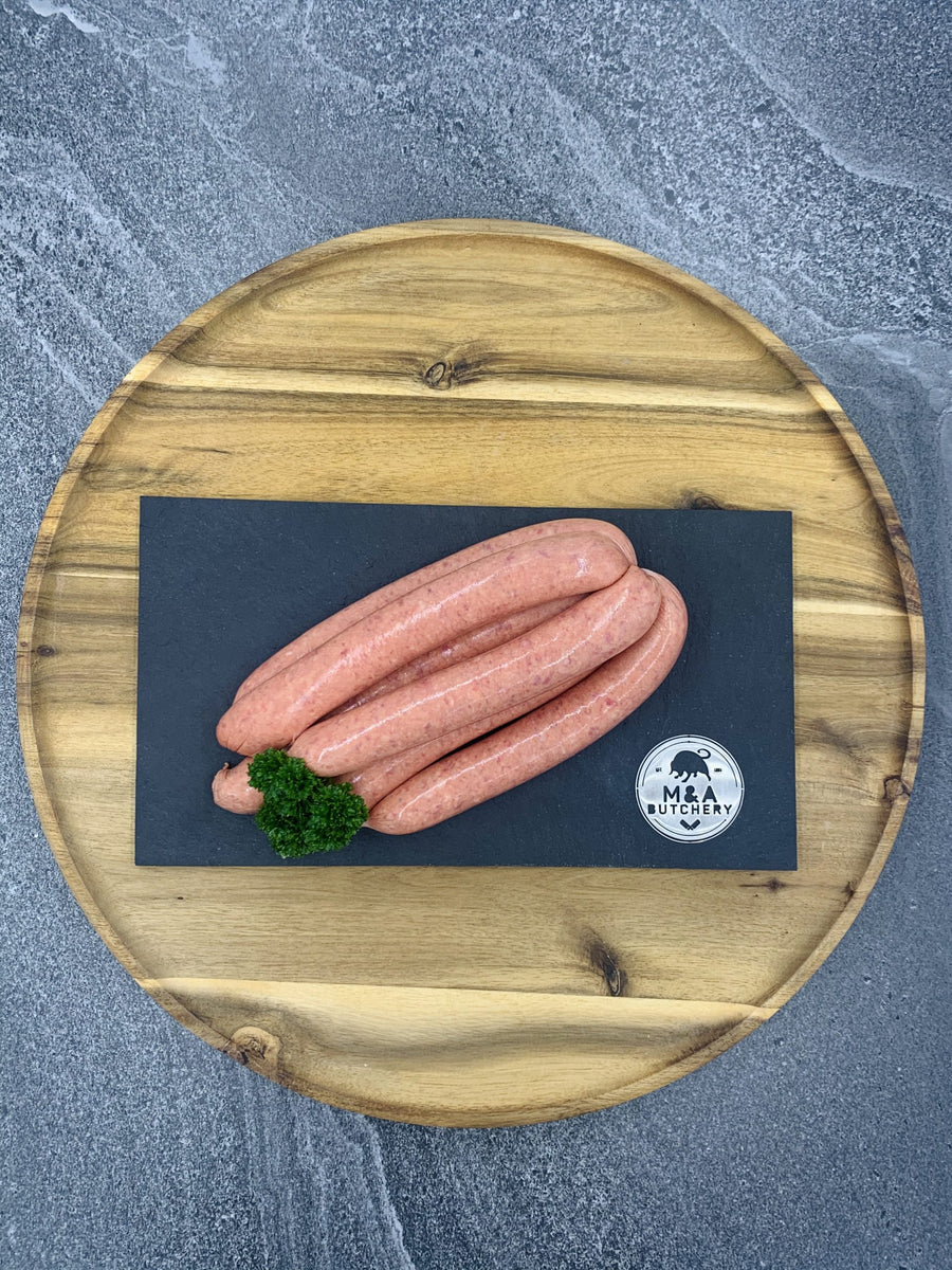 Plain Thin Beef Sausages – M & A Butchery
